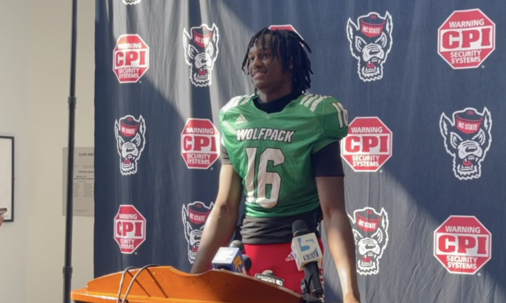 WATCH: NC State's CJ Bailey Talks About Growth & Grayson McCall's Impact (with transcript ...